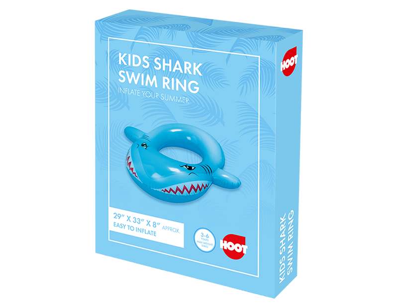 Kids Inflatable Shark Swim Ring – peace